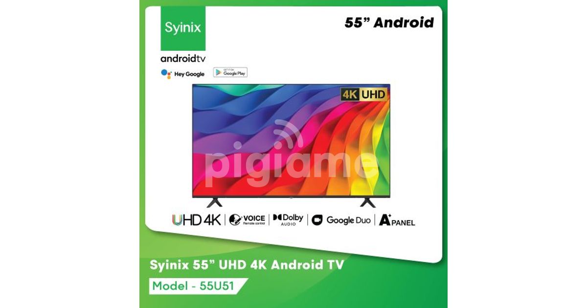 55Inch Syinix Smart 4K Uhd Frameless Android Tv Bluetooth. in Nairobi ...