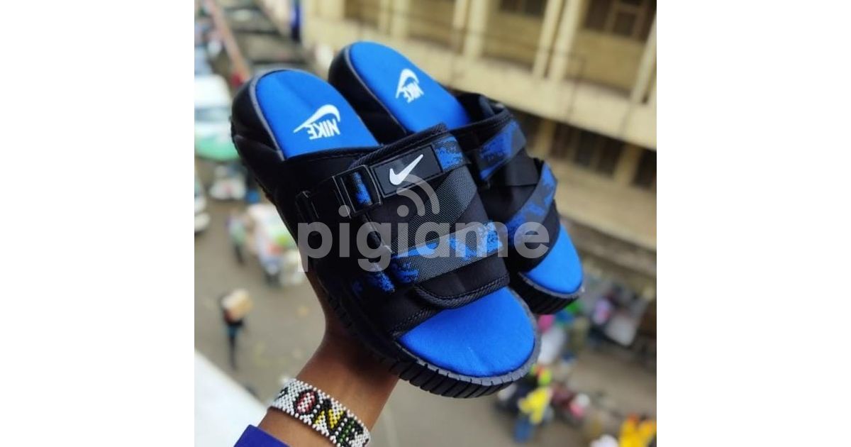 Nike Utility Sandals Mens Open Shoe Blue Slides in Nairobi CBD | PigiaMe