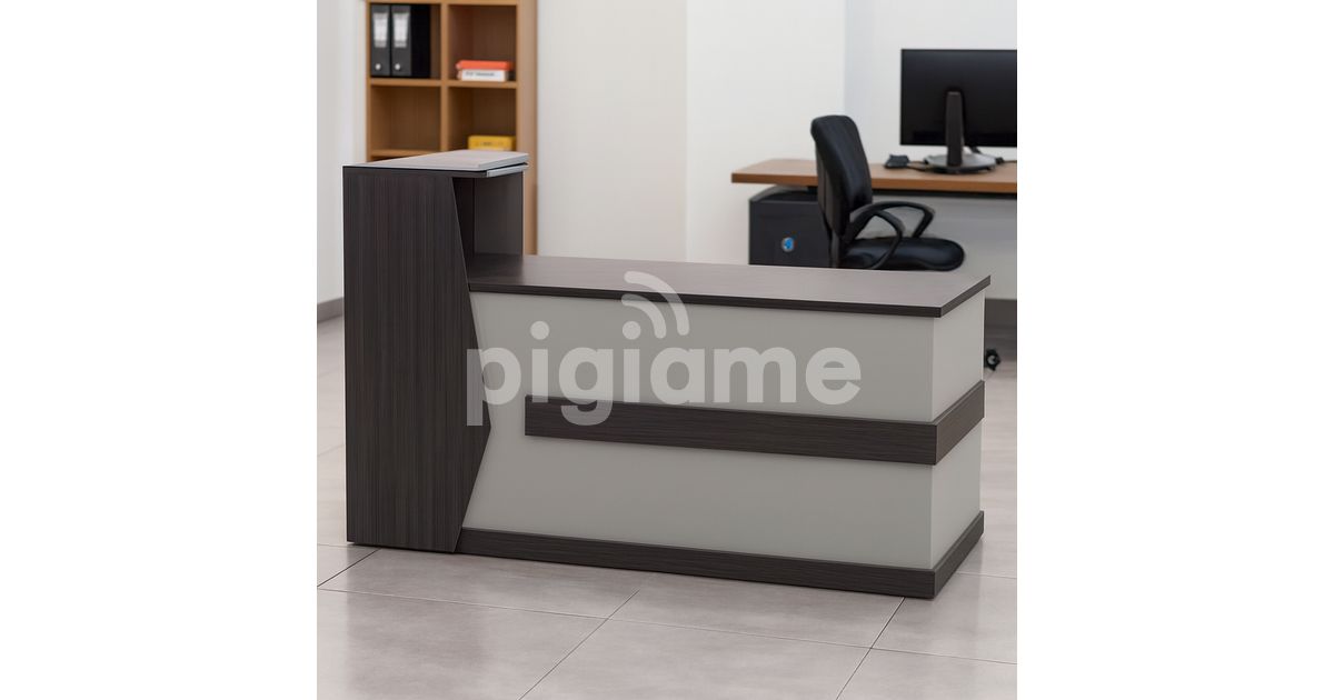 2.4 M L Shaped Modern Front Reception Desk in Nairobi West | PigiaMe