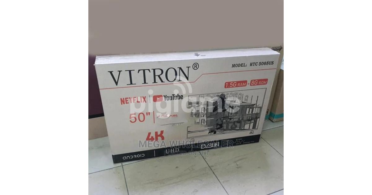 Vitron 5068Us,50" Inch Frameless 4K Uhd Android Tv-2021 in Nairobi CBD ...