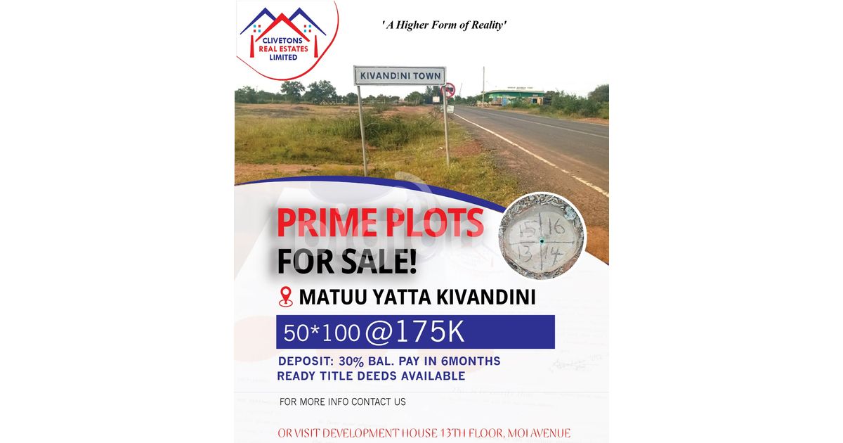 Matuu Mutwaa Market Prime Plots in Machakos | PigiaMe