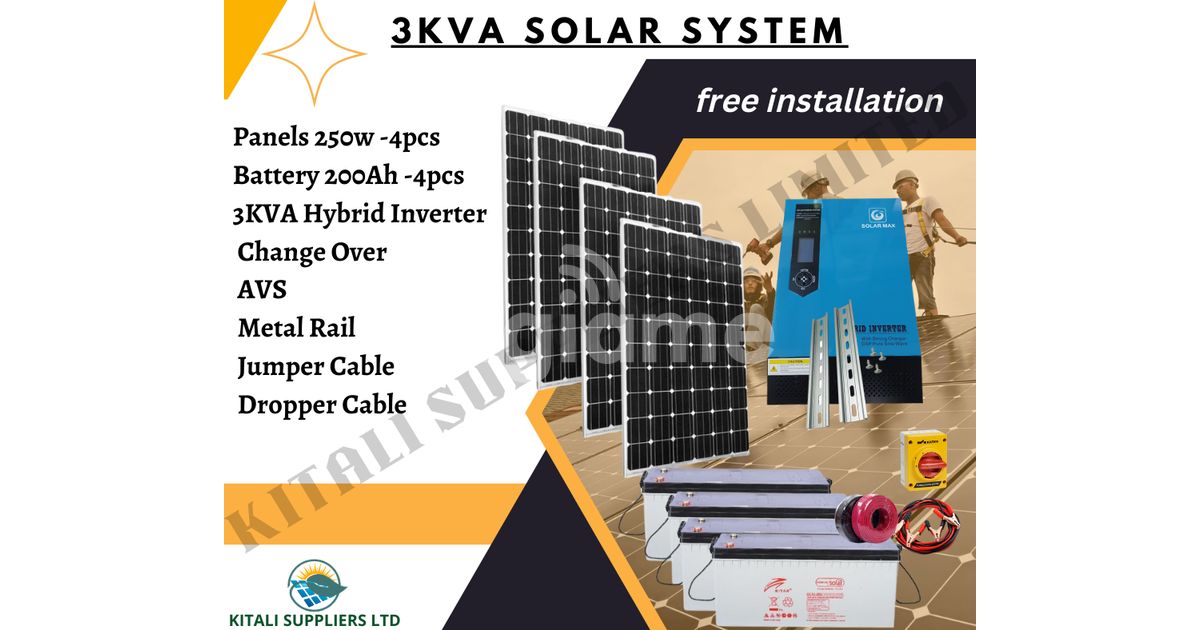 3Kva Solar System With Free Installatio in Nairobi CBD, Ronald Ngala ...