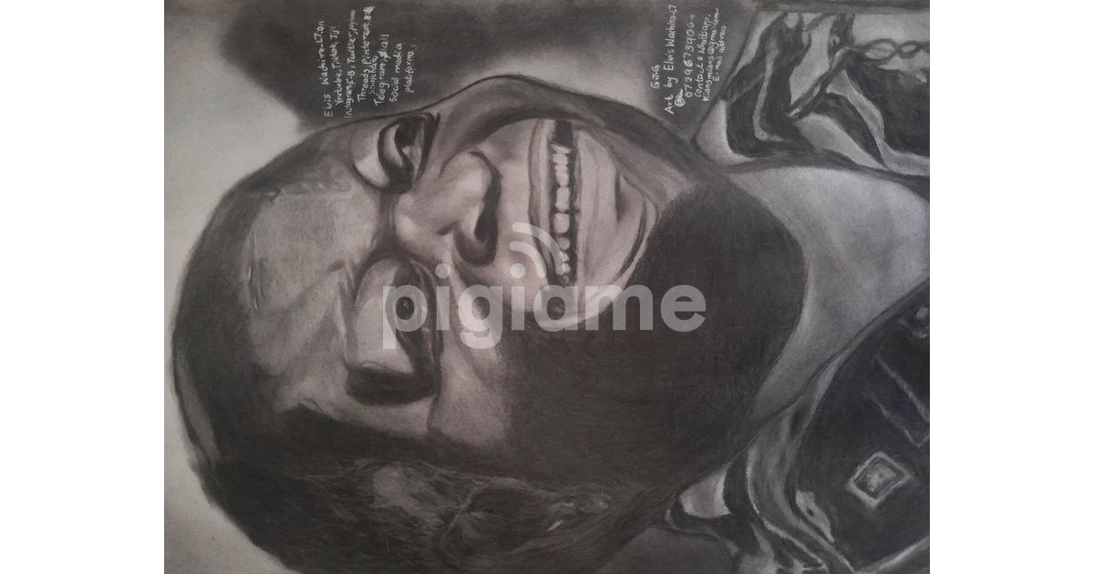 My A4-Size Art 🎨 On Mwai Kibaki. in Githurai | PigiaMe
