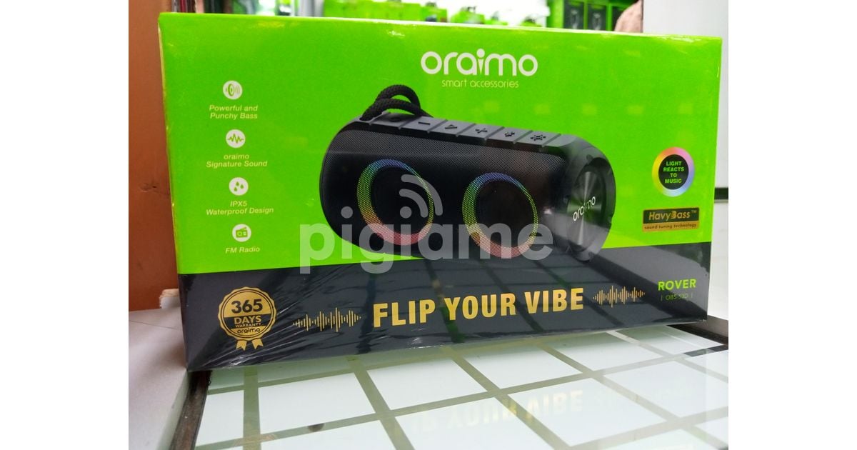 Oraimo Rover Rgb Lights Bluetooth 5.3 Portable Ipx5 Wireless in Nairobi ...