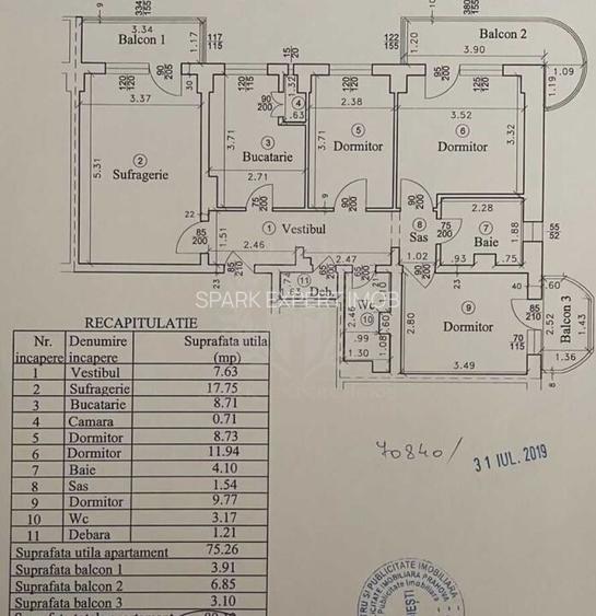 Apartament decomandat cu 4 camere în zona 9 Mai, Ploiești preț 145.000 ...