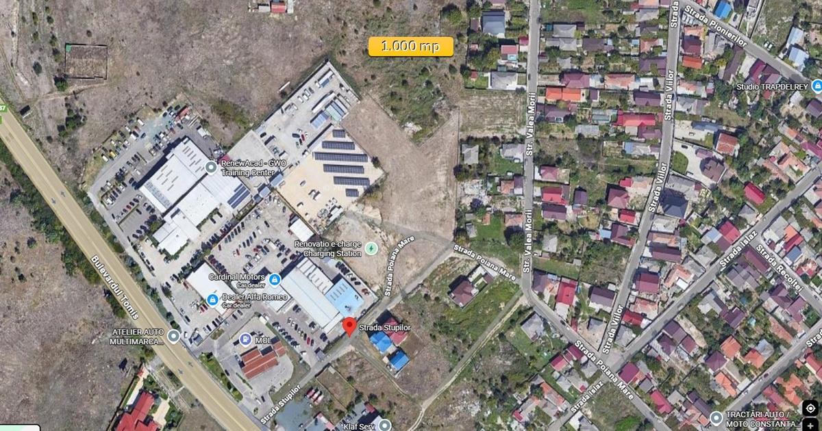 Teren Construcții intravilan de 1000 mp, în zona Boreal, Constanța preț ...