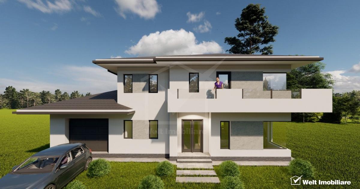 Casa individuala, 4 camere, 117 mp utili, 500 mp teren, Chinteni ...