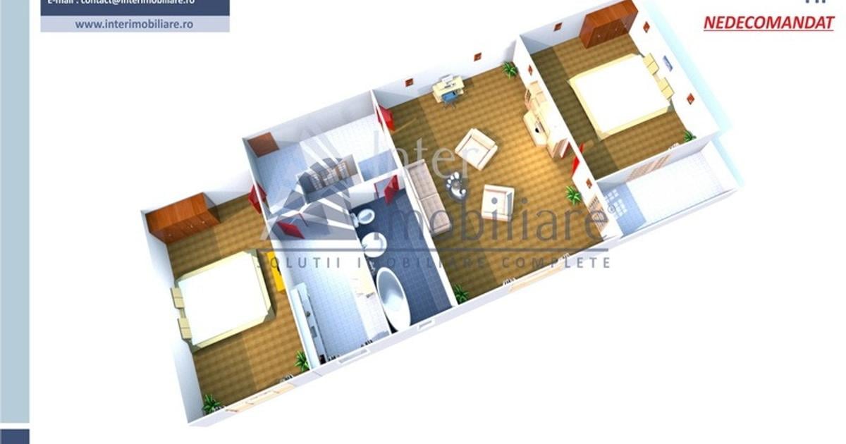 Apartament nedecomandat cu 3 camere în zona Podu Roș, Iași preț 77.000 ...