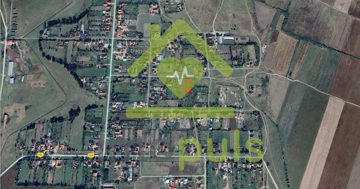Teren Construcții intravilan de 800 mp, în Dragșina preț 25.000 ...