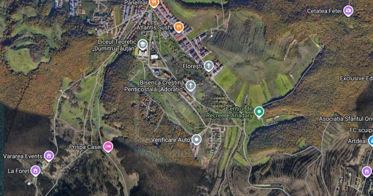 Teren Construcții extravilan de 1071 mp, în Florești preț 120.000 ...