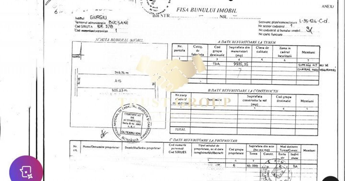 Teren intravilan | Podisor | Oportunitate dezvoltare | | Imobiliare.ro