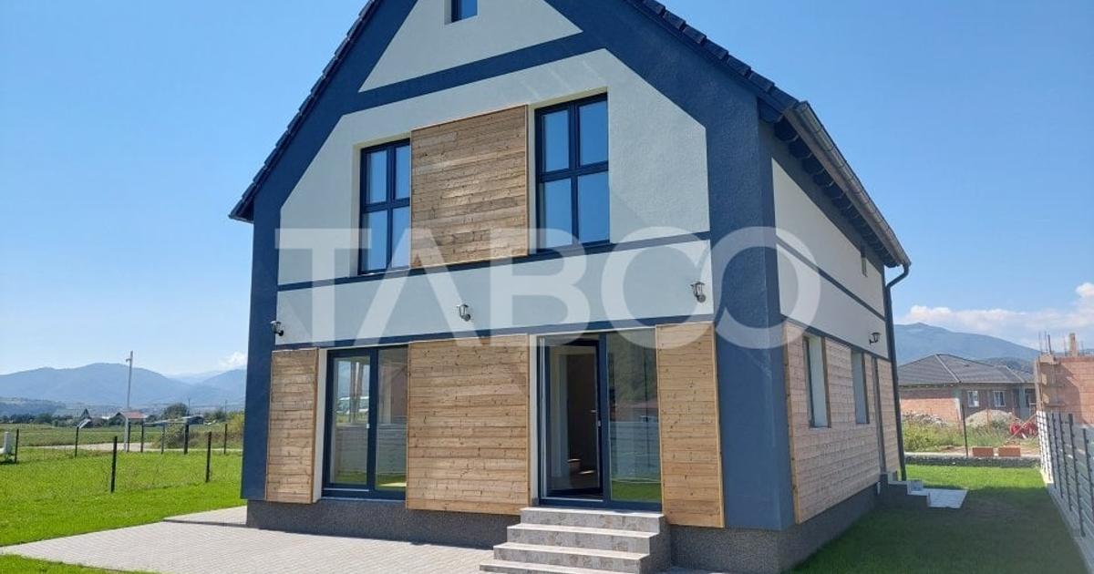 Casa de vanzare 4 camere 3 bai 119 mp 470 mp de teren in Talmaciu ...