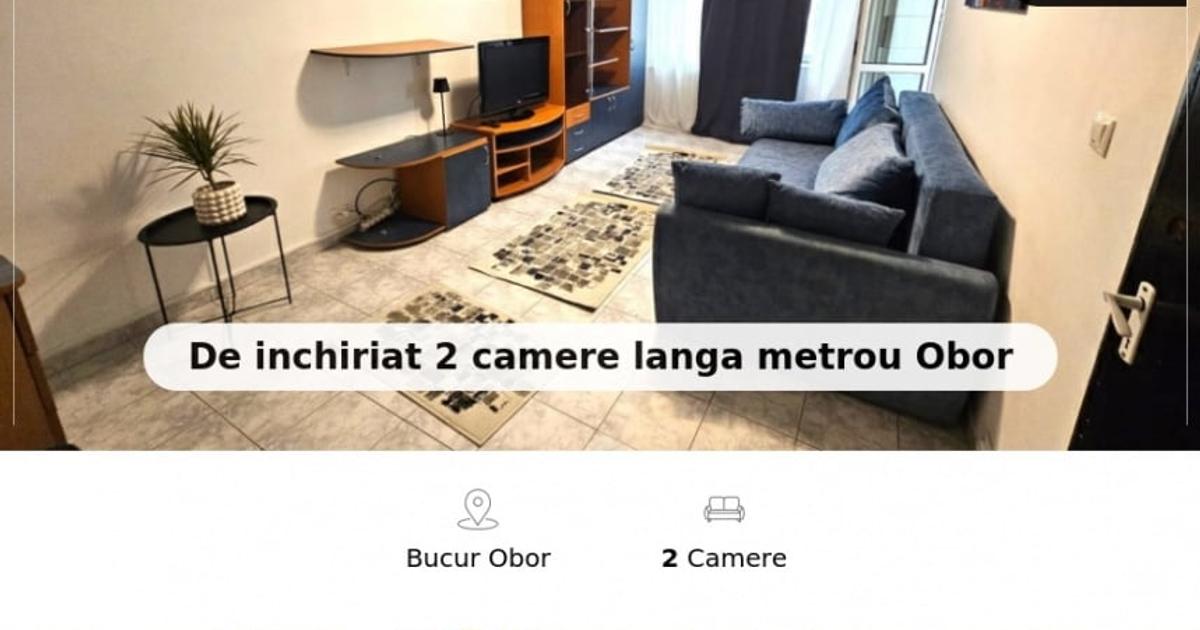 De inchiriat 2 camere la metrou Obor - str Luncsoara | Imoradar24