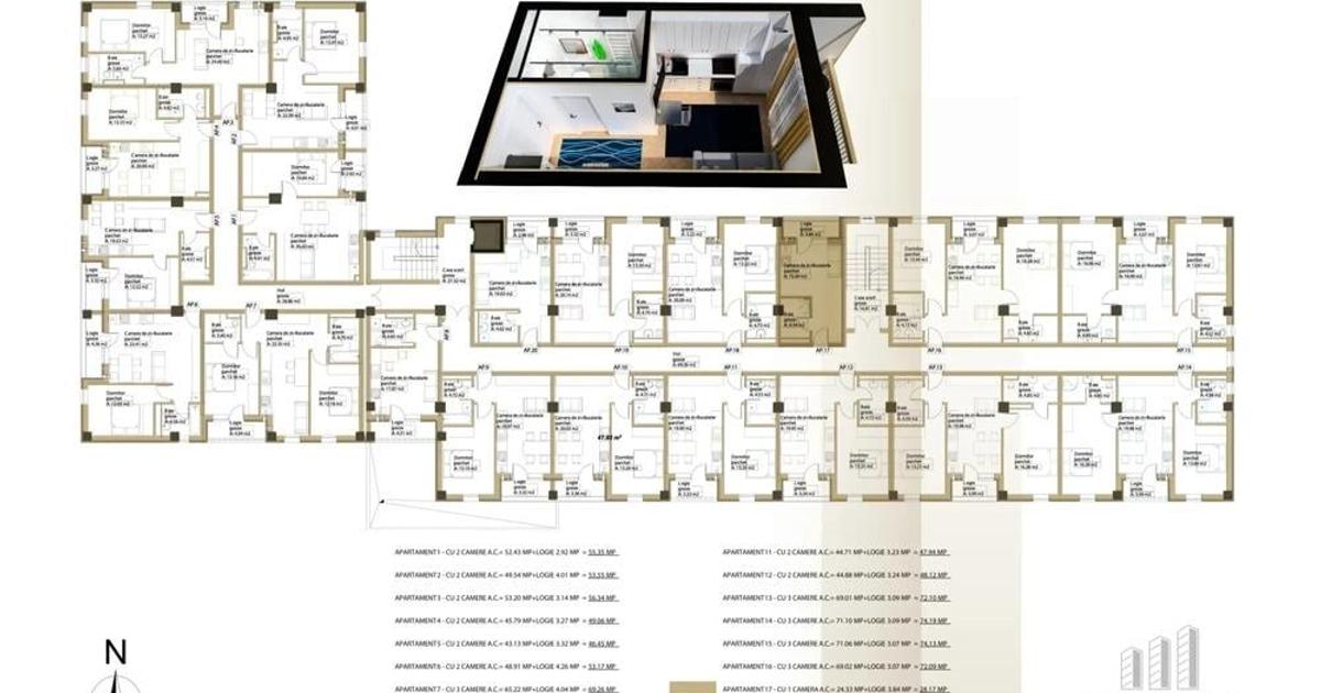 Apartament decomandat cu 2 camere în zona Republicii, Baia Mare preț € ...