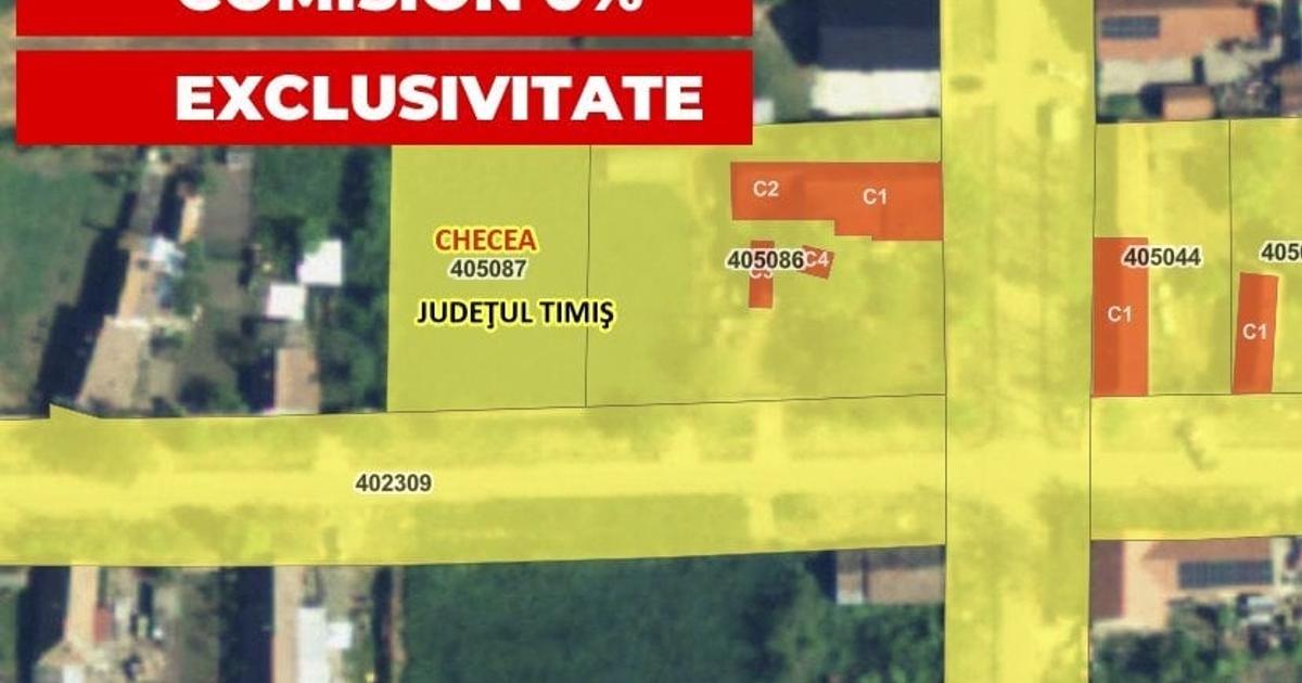 Terenuri construcții de vânzare în Checea, Județul Timiș | Imoradar24