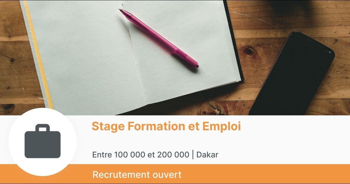 Stage Formation et Emploi - Ouest foire | Expat-Dakar