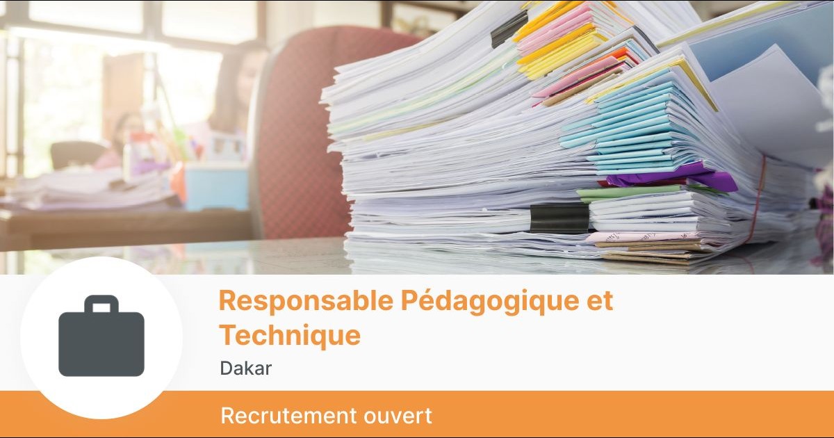 Responsable Pédagogique et Technique - Dakar | Expat-Dakar