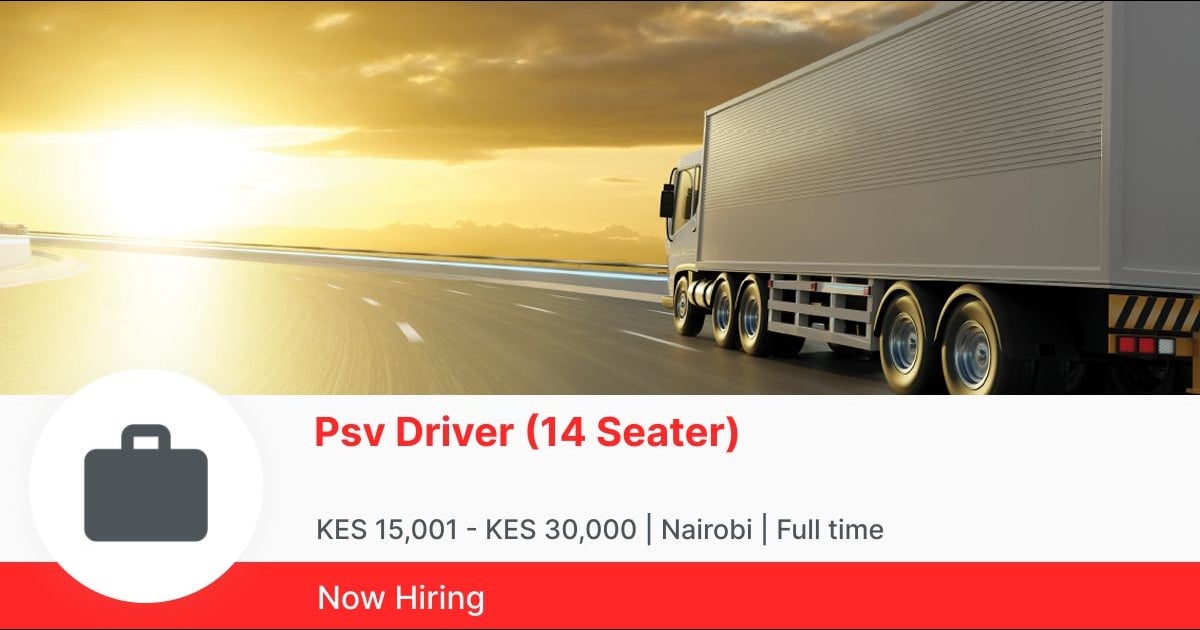 Psv Driver (14 Seater) in Lang'ata | PigiaMe