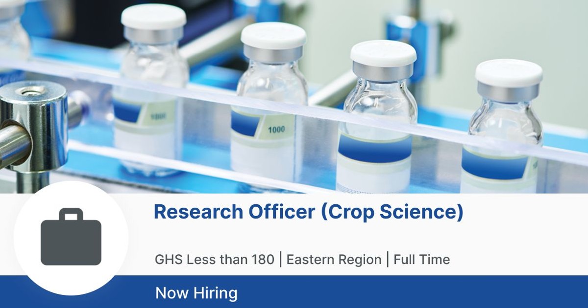 Research Officer (Crop Science) at Center for Scientific Research into ...