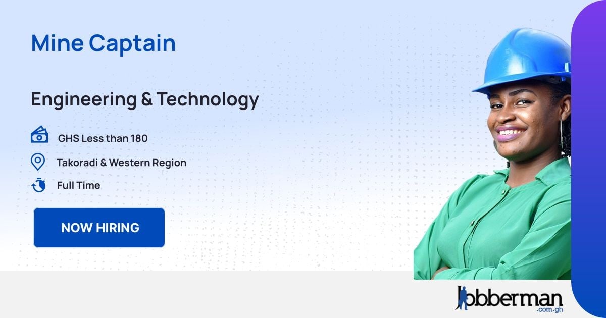 Mine Captain at Chirano Gold Mines Limited | Jobberman