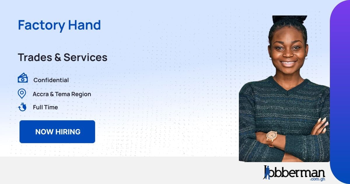 Factory Hand at HAPPY Program | Jobberman