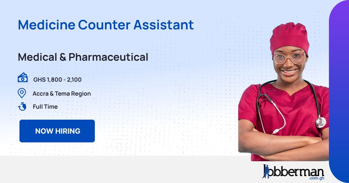 Medicine Counter Assistant at Medrite Pharmacy Limited | Jobberman