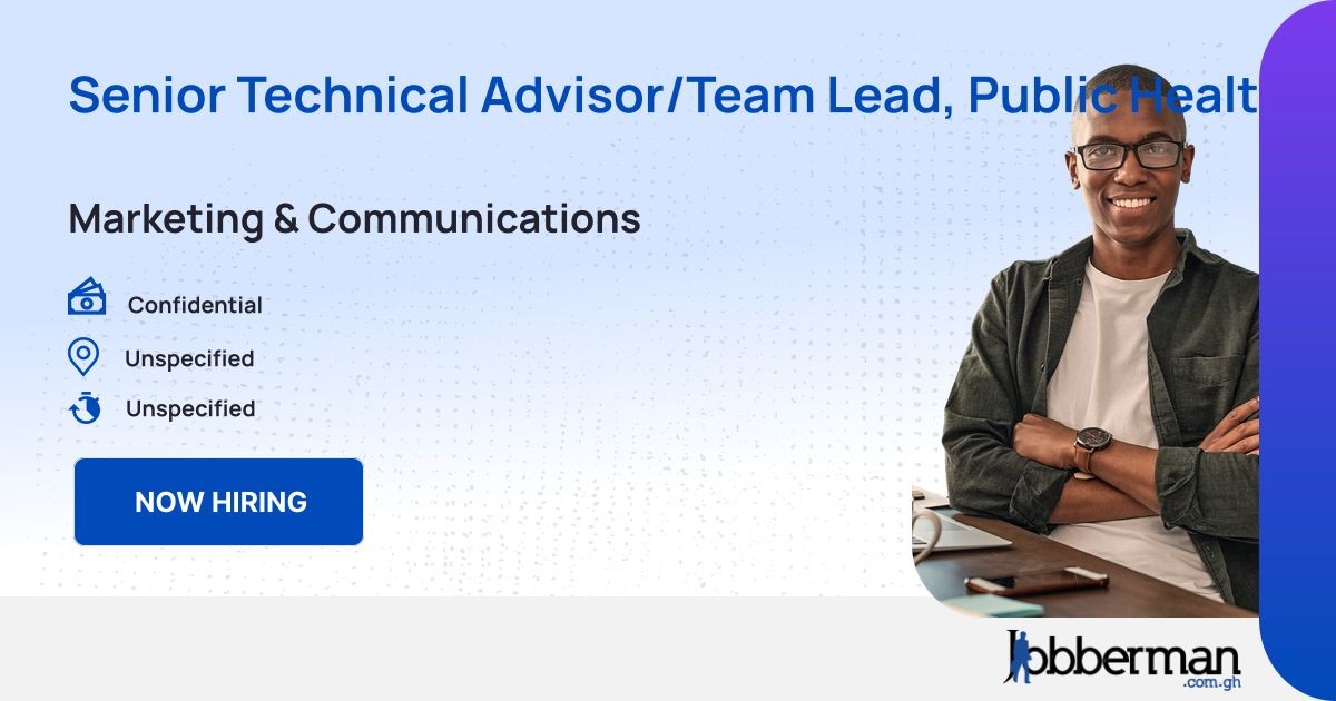 Senior Technical Advisor/Team Lead, Public Health at Chemonics ...