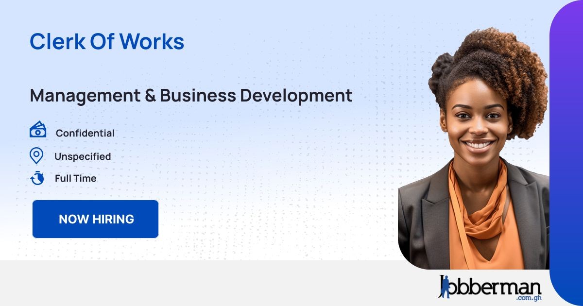 Clerk Of Works at University of Environment and Sustainable Development | Jobberman