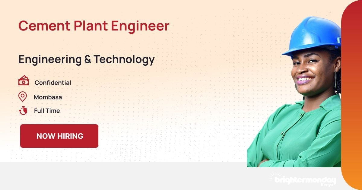 CEMENT PLANT ENGINEER at Handy Helper Trade | BrighterMonday