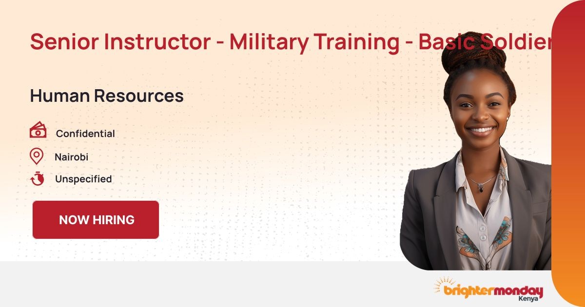 Senior Instructor - Military Training - Basic Soldier Skills at Valiant ...