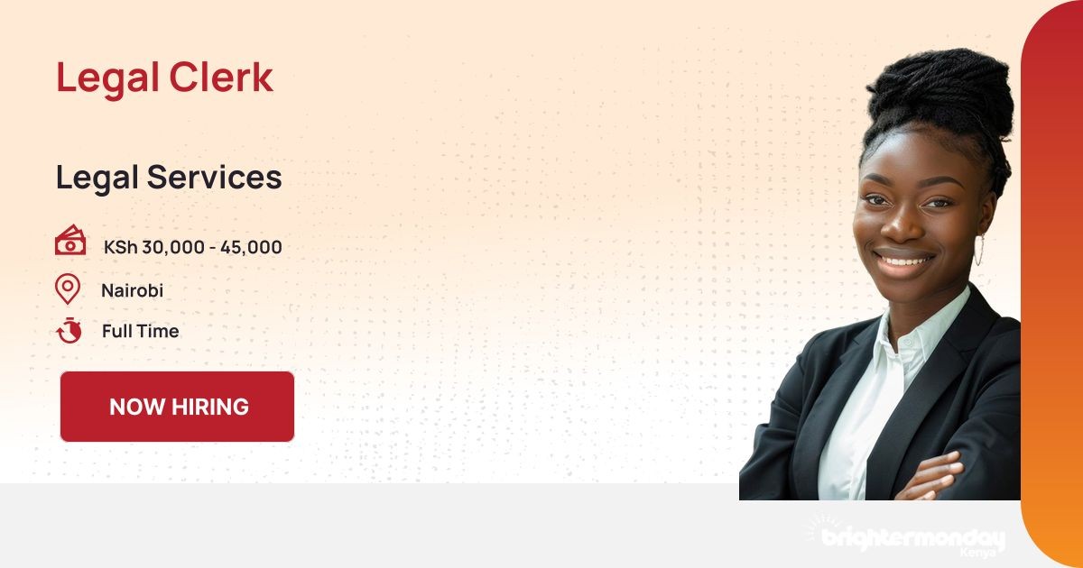 LEGAL CLERK at FOCUSED HUMAN RESOURCE SOLUTIONS LIMITED | BrighterMonday