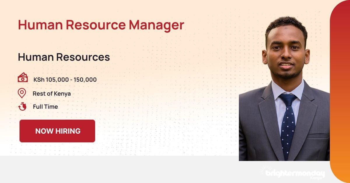 HUMAN RESOURCE MANAGER at WORK GLOBAL CAREERS LIMITED | BrighterMonday