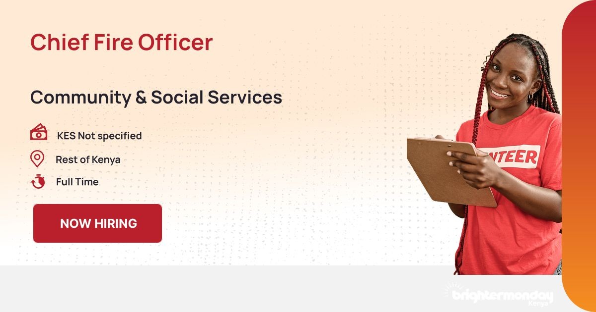 Chief Fire Officer at Uasin Gishu County Public Service Board ...