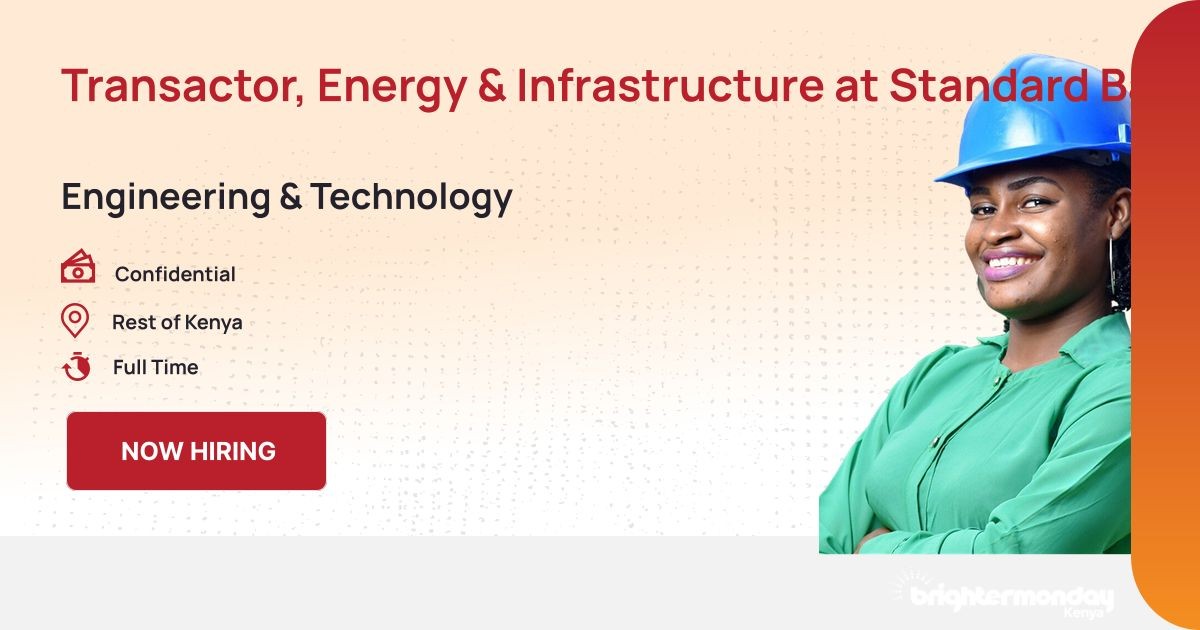 Transactor, Energy & Infrastructure at Standard Bank Group at ...