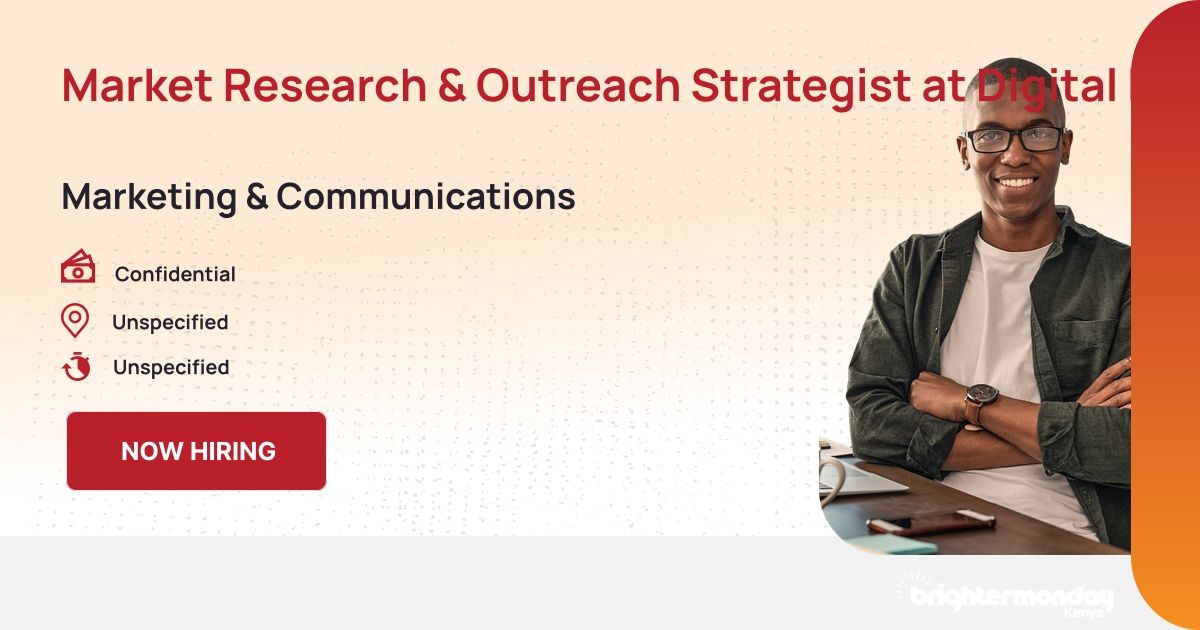 Market Research & Outreach Strategist at Digital Divide Data (DDD Kenya ...