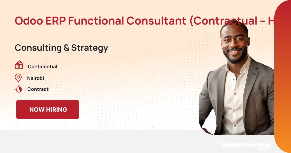 Odoo ERP Functional Consultant (Contractual – Hourly) at Cloudacc Kenya Limited | BrighterMonday
