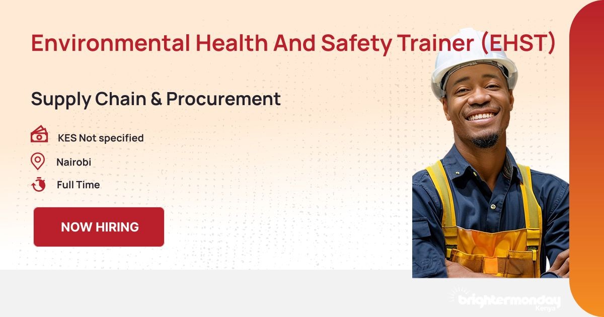 Environmental Health And Safety Trainer (EHST) at Adept Systems ...