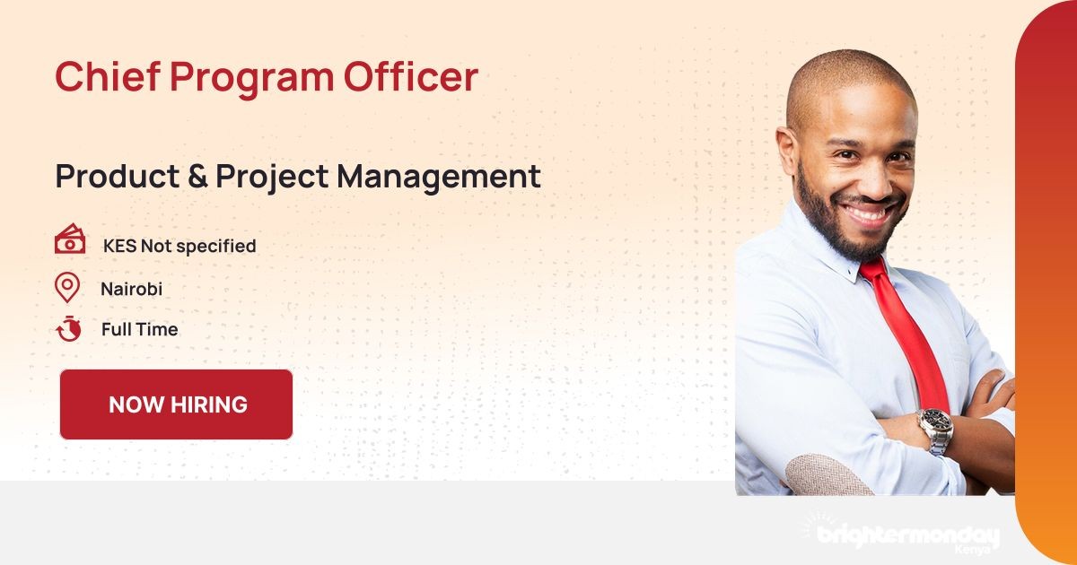 Chief Program Officer at AMREF Health Africa | BrighterMonday