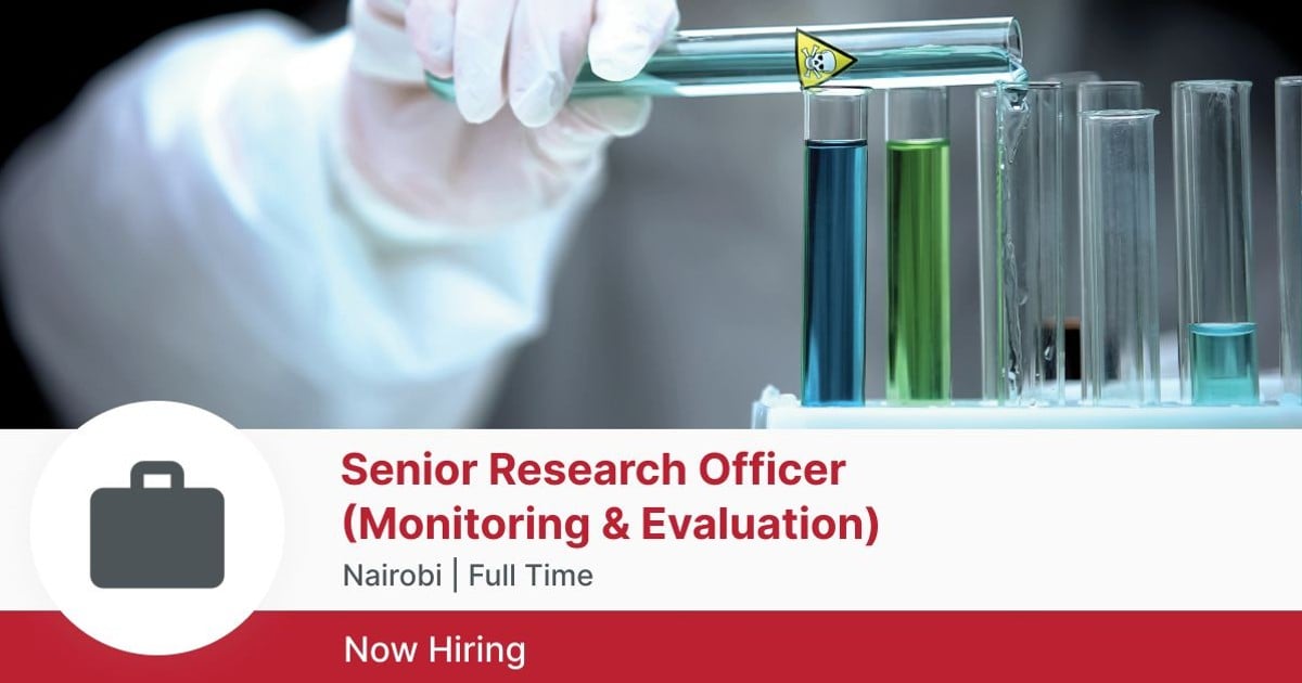 Senior Research Officer (Monitoring & Evaluation) at United States ...