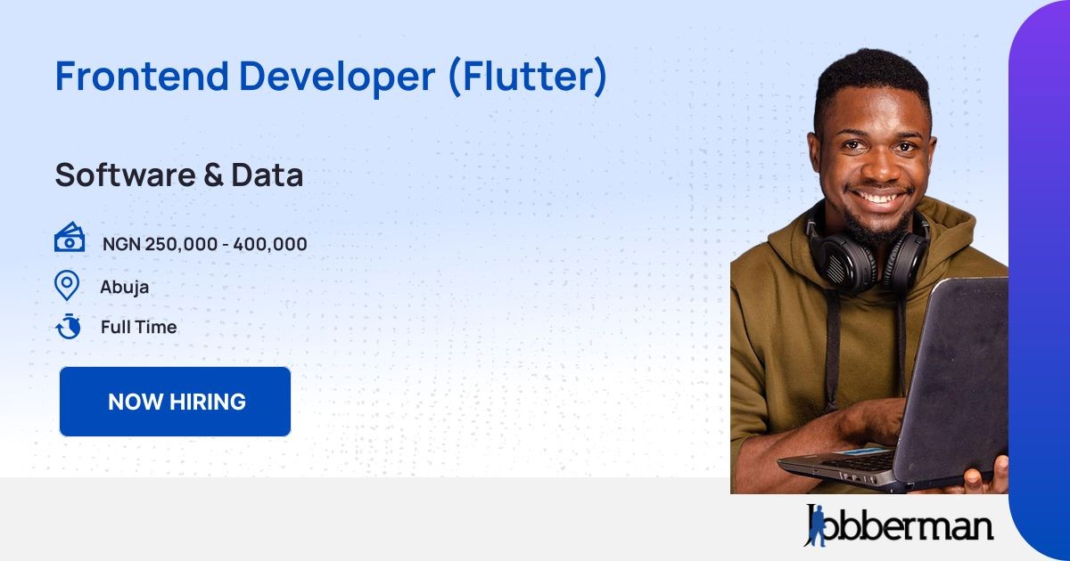 Frontend Developer (Flutter) at Ress | Jobberman