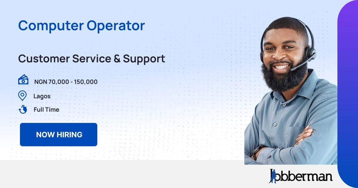 Computer Operator at Menatech Strategic Solutions | Jobberman