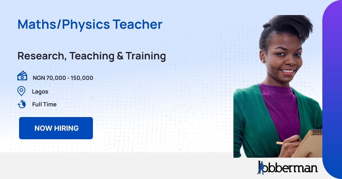 Maths/Physics Teacher at Elevation Professionals | Jobberman