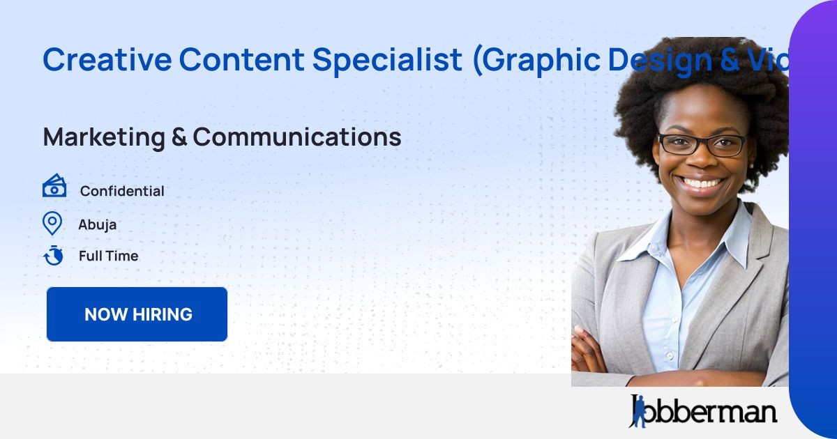 Creative Content Specialist (Graphic Design & Video Editing) at ...
