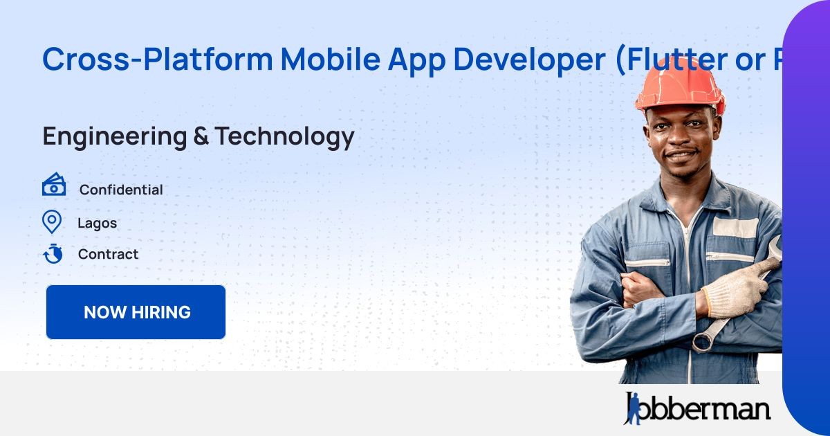 Cross-Platform Mobile App Developer (Flutter or React Native) at ...