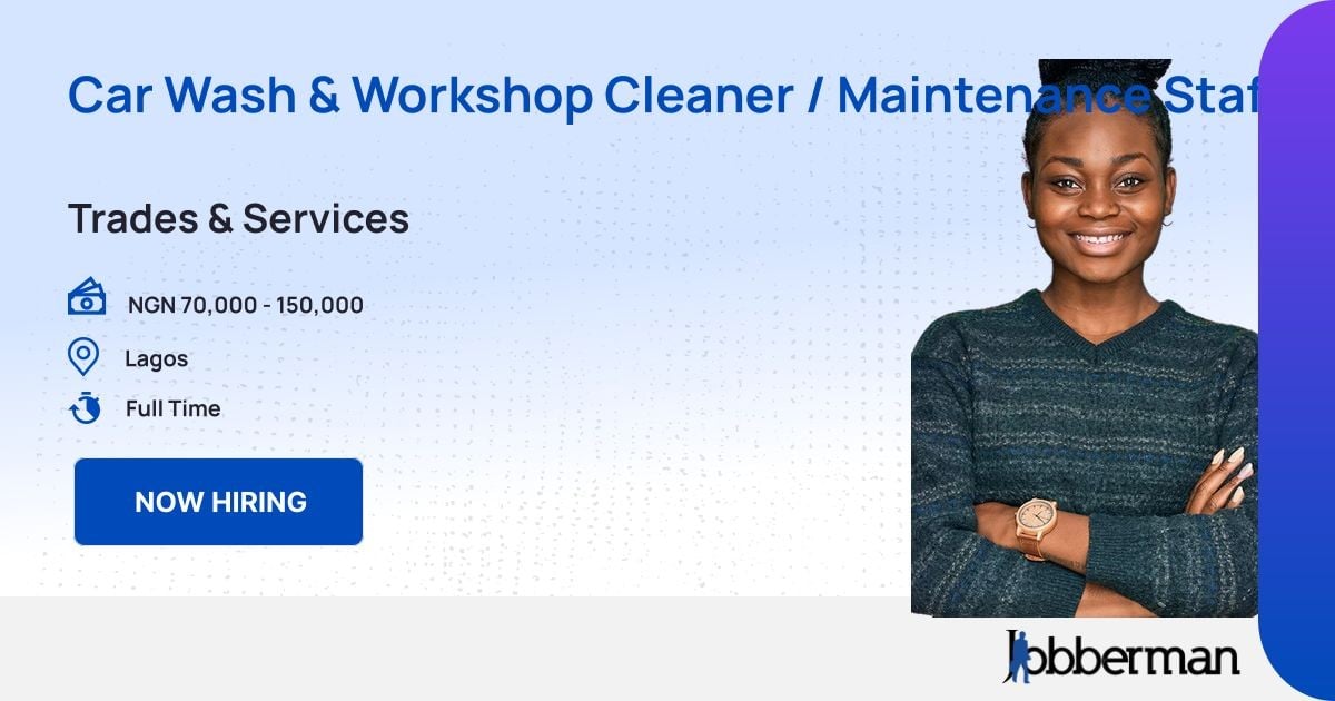 Car Wash & Workshop Cleaner / Maintenance Staff at Wonderwheels ...