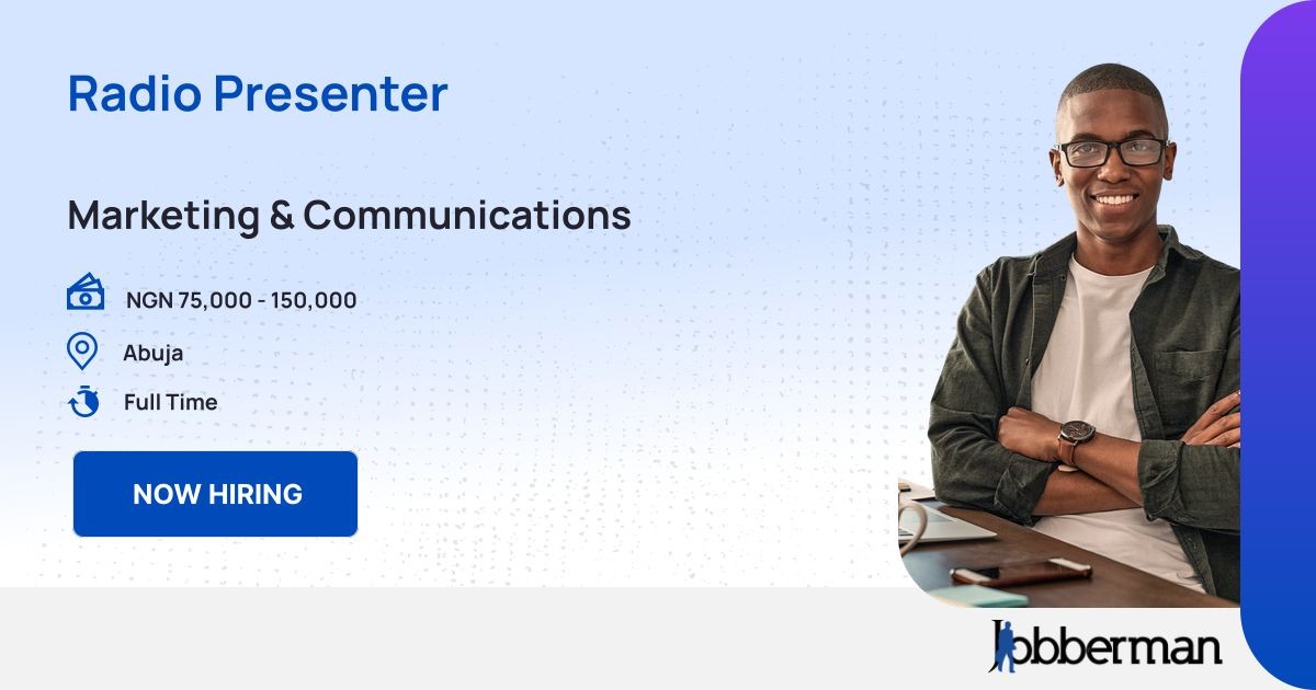 Radio Presenter at StartCraft International Limited | Jobberman