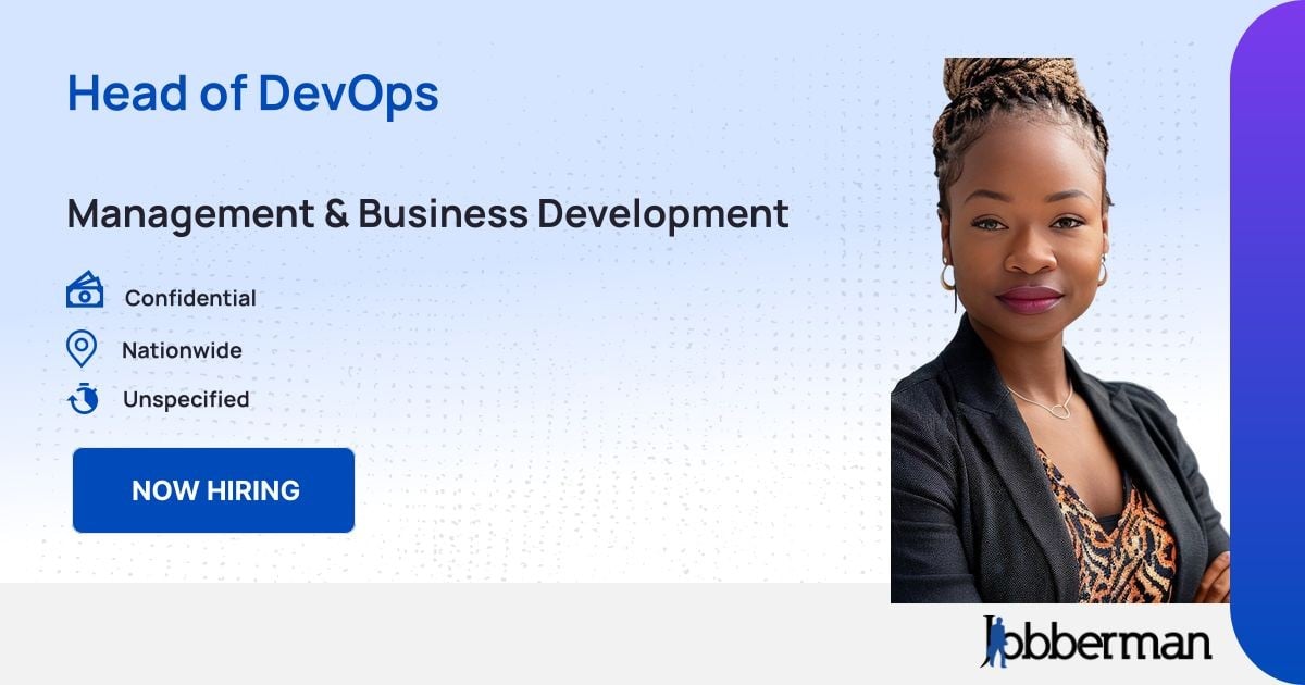 Head of DevOps at EasySpend.cc | Jobberman