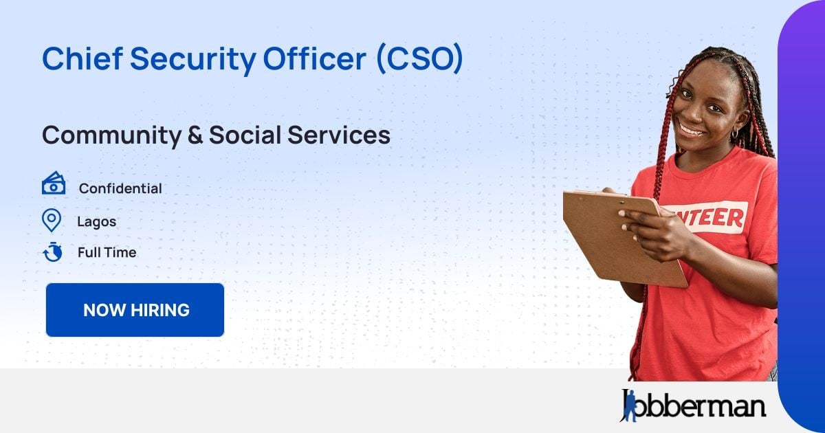 Chief Security Officer (CSO) at Jobberman (Third Party Recruitment ...