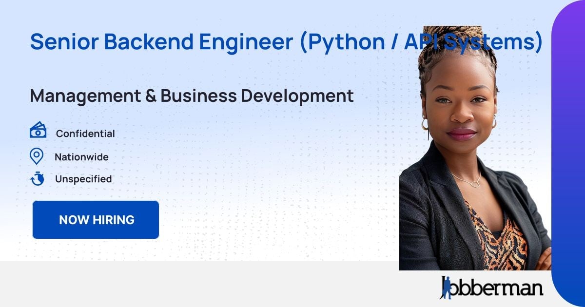 Senior Backend Engineer (Python / API Systems) at Highbrow Technology ...