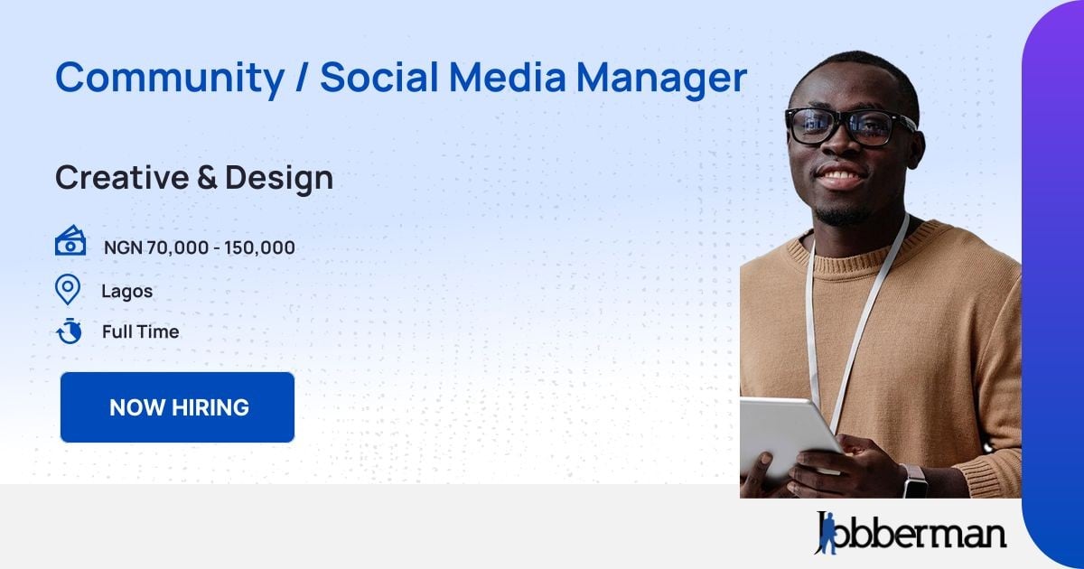 Community / Social Media Manager at YellowLyfe HQ | Jobberman